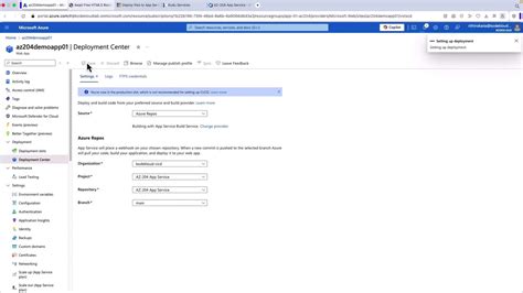 Deploying To Azure App Service Kodekloud Notes