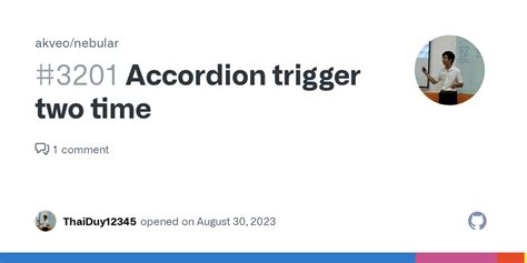 accordion trigger two time · issue 3201 · akveo nebular · github