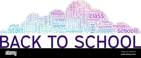 Back To School Vector Illustration Word Cloud Isolated On White Background Stock Vector Image