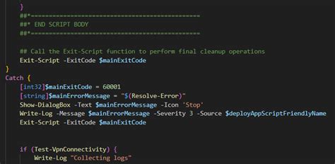 Catch Block Not Running My Code General Discussion PSAppDeployToolkit Community