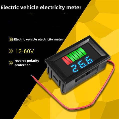 Electric Vehicle Voltage Electricity Meter 12v 60v 72v 84v Electric