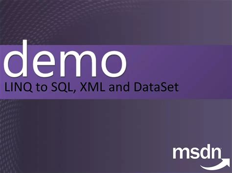 LINQ In Visual Studio 2008 PPT