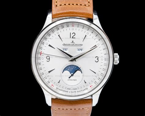 46911 Jaeger Lecoultre Master Calendar Ss Silver Dial European