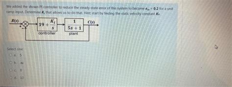 solved we added the shown pi controller to reduce the