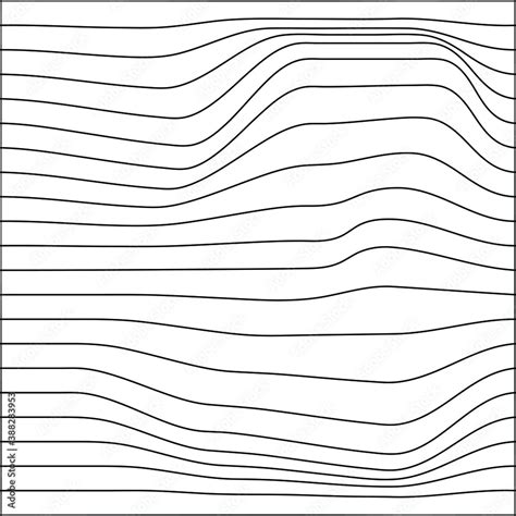 Distorted Grid Pattern Technology Science Game Background Black And White Monochrome