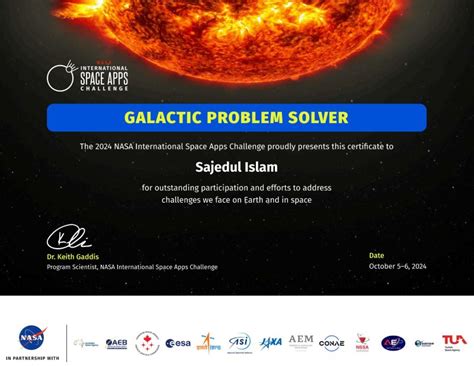 sajedul islam on linkedin nasa spaceapps hackathon learningjourney