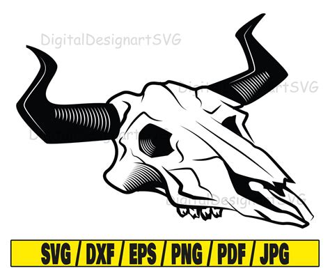 Animal Skull Svg Skull Svg Western Svg Horns Svg Animal Svg Skull