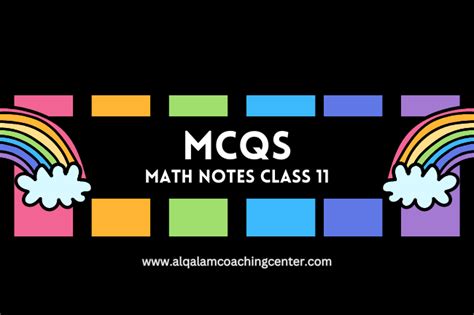 Chapterwise Mcqs Math Notes 11 Class With Free Pdf