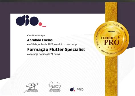 Bootcamp Flutter Specialist Abrahão Eneias Flutter Dart Dio