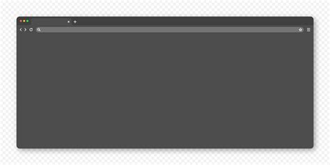 탭 도구 모음 및 검색 필드가있는 빈 웹 브라우저 창입니다 현대적인 웹 사이트 평면 스타일의 인터넷 페이지 컴퓨터 태블릿 및 스마트 폰에 대한 브라우저 모형 어두운 모드