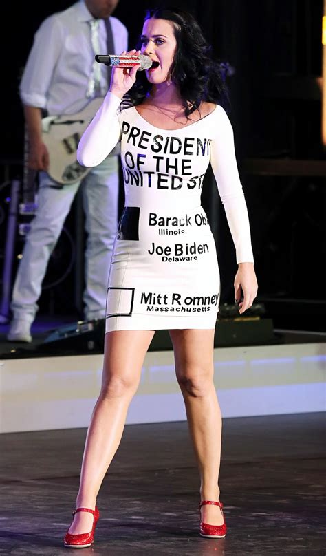 Celebritall Showbiznest Katy Perry Skintight Ballot Dress Photo
