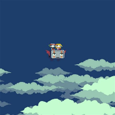 Cave Story Pixel Art Clouds Artwork Curly Brace Full Hd Wallpaper