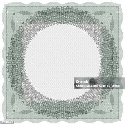 녹색 회색 색 바우처 배경 템플릿입니다 와 기로 쉐 패턴입니다 워터 마크 인증서 쿠폰 돈 디자인에 대 한 계층 벡터 일러스트 레이 션 고급에 대한 스톡 벡터 아트 및 기타