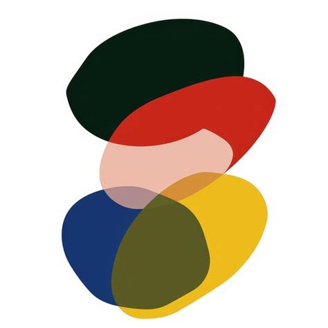 Premium Photo Abstract Colorful Overlapping Shapes Design