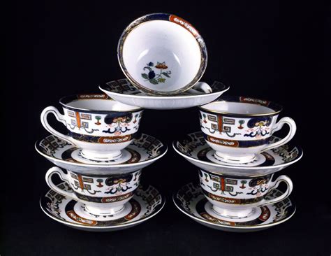 Pottery Cup And Saucer Ironstone Ware Occupied Japan Imari Etsy