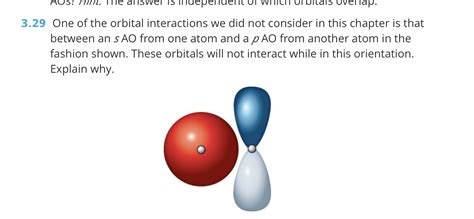 Solved Ne Di Overlap 3 29 One Of The Orbital Interactions Chegg Com