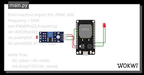 Led Brightness Intensity Wokwi ESP STM Arduino Simulator