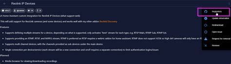 Unexpected Error Reolink Ip Camera Third Party Integrations Home