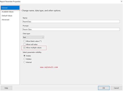 Multi Value Parameters In Ssrs Sqlskull
