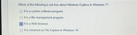 solved which of the following is not true about windows