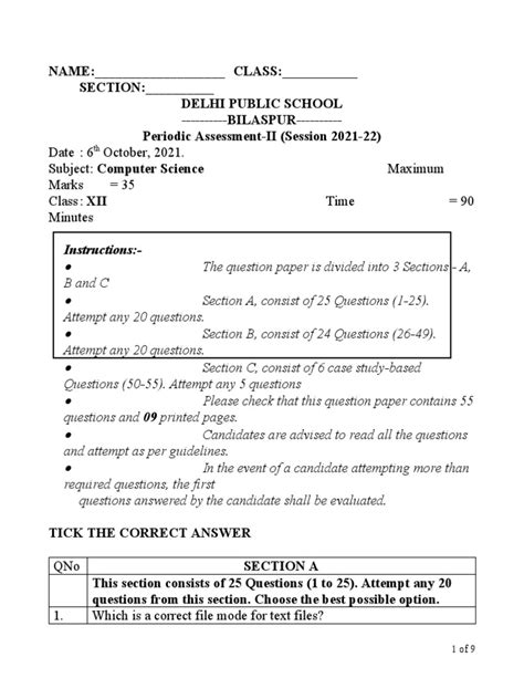 12 Cs Pa2 06102021 1 Pdf C Programming Language Text File