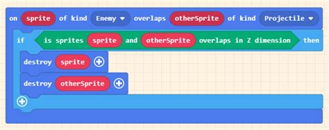 detect 2d object touching 3d raycasting object help microsoft makecode