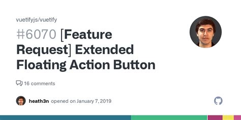 Feature Request Extended Floating Action Button · Issue 6070