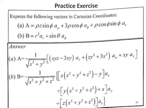 solved express the following vectors in cartesian