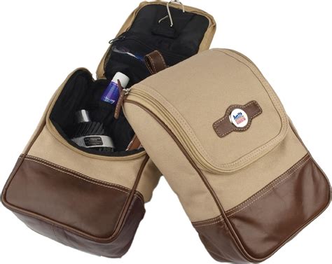 Leather And Canvas Hanging Valet Toiletry Bag Tf 804 Eisinger Smith 2022