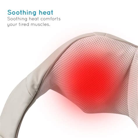 Homedics Infrared Massager Shiatsu Neck Heat With 3 Speed Settings