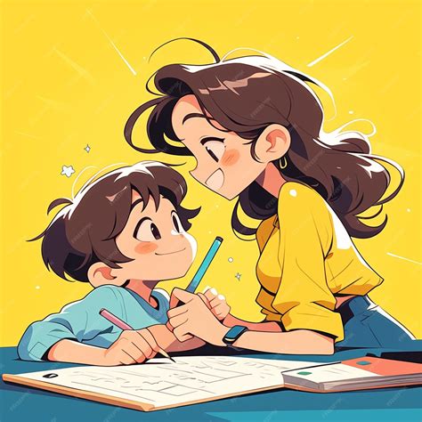 Premium Vector Teachers Preparing Homework Assignment Sheets