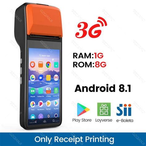 G G Android PDA POS Handheld Pos Terminal Receipt Label Printer Handheld Bluetooth Wifi G NFC