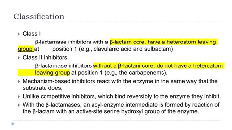 Beta Lactamase Inhibitors Pptx