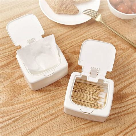 단일 그리드 데스크탑 키 타입 보관함 가정용 소형 물체 뚜껑이있는 방진 보관함 흰색