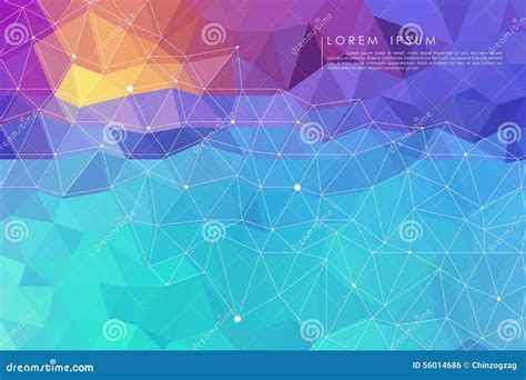 Colorful Low Poly Abstract Background Stock Vector Illustration Of