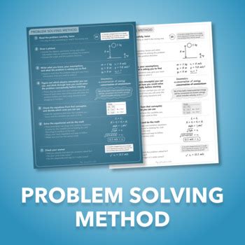 Physics Problem Solving Method By Physics Lab Resources TPT
