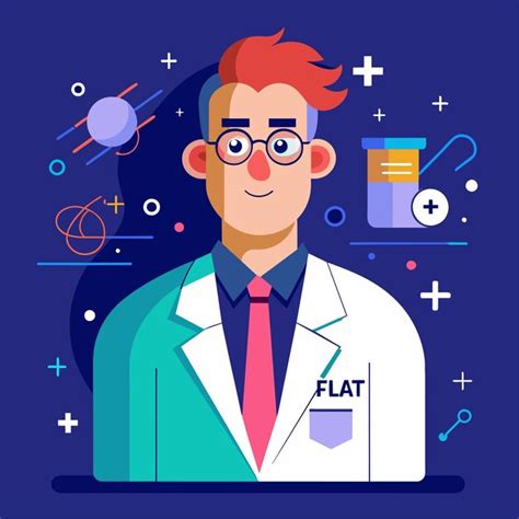 Flat Style Vector Illustration Of A Medical Physicist Premium Ai