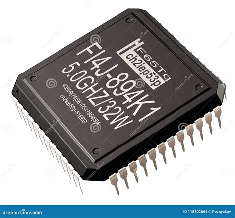 Integrated Circuit Of Digital Computer Parts Logic Electronic Micro Chip Artificial