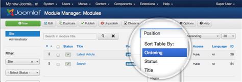 Joomla Positions Tutorial Engine Templates