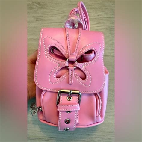 Delia S Bags Brand New Delias X Dolls Kill Pink Mini Backpack With Butterfly Detail Poshmark