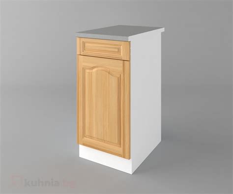 Долен кухненски шкаф с чекмедже и една врата Астра Натурална Kuhnia Bg