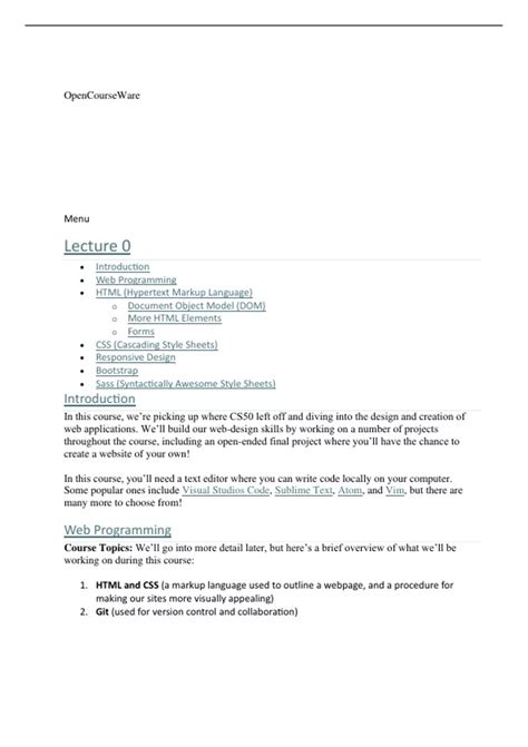 Summary Html Css It3401 Stuvia Us