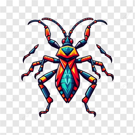 Fun Assassin Bug Vector Isolated Illustration Fun Assassin Bug