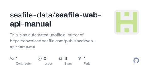 github seafile data seafile web api manual this is an automated