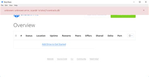 unknown error scandir · issue 671 · storj archived storjshare gui