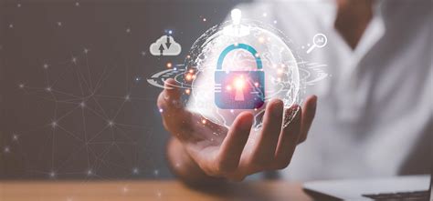 Cyber Security Network Padlock Icon And Internet Technology Networking