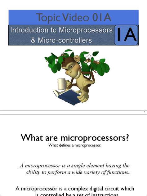 Topic01a Introduction To Microprocessors And Micro Controller Part 1 Pdf Microcontroller