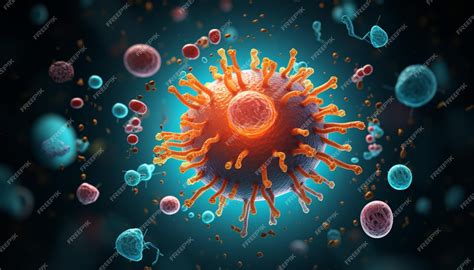 Premium Photo 3d Icon Viral Cell Bacterium S