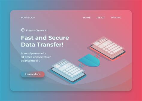 Premium Vector Data Transfer Protection And Security Isometric
