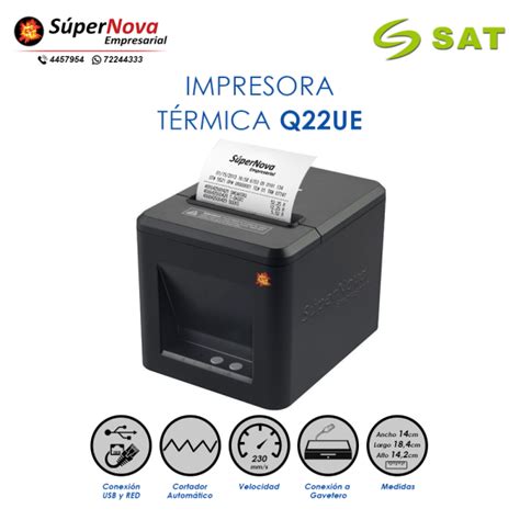 Impresora TÉrmica Sat Q22ue Súpernova Empresarial
